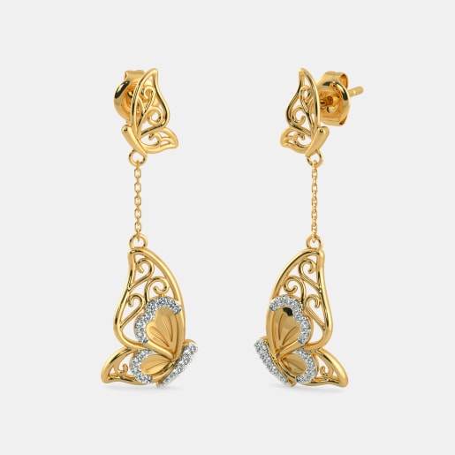 Butterfly Earrings - Buy Butterfly Earring Designs Online in India 2018 ...